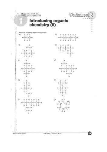OCR Chemistry A (Organics) - PART 1 - Year 12 | Teaching Resources