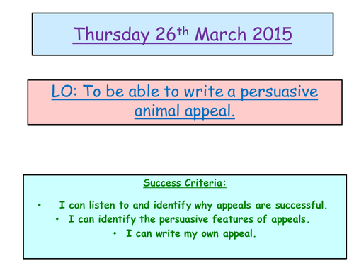 Persuasive Writing - Year 5 - Animal Cruetly | Teaching Resources