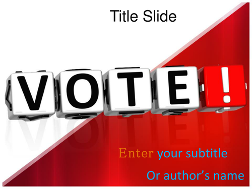 Vote PowerPoint Template by TemplatesVision - Teaching Resources - TES