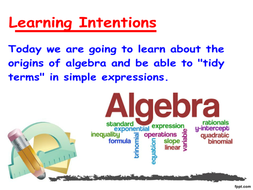 Collecting like terms presentation | Teaching Resources