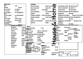 Spanish Hobbies Revision Mat | Teaching Resources