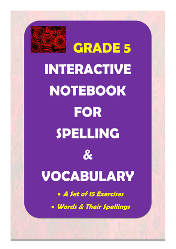 Grade 5: Spelling & Vocabulary Interactive Notebook | Teaching Resources