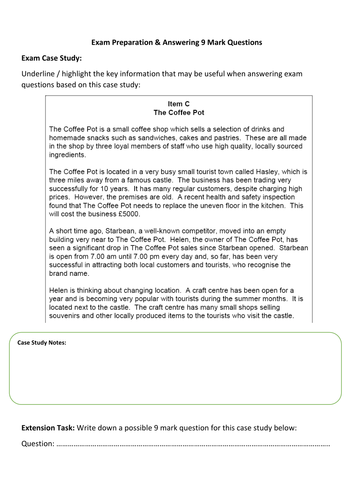 AQA GCSE Business Studies: How to Answer 9 Mark Questions & Show Great ...