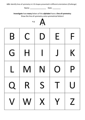 Year 4: Symmetry (Lesson 2) | Teaching Resources