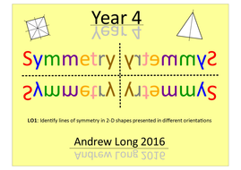 Year 4: Symmetry (Lesson 2) | Teaching Resources