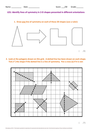 Year 4: Symmetry (Lesson 3) | Teaching Resources