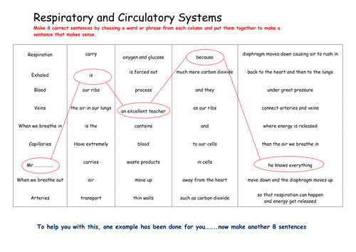 SCIENCE Literacy Sentence Constructions by - UK Teaching Resources - TES