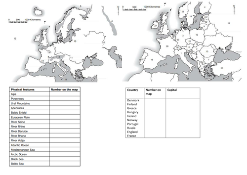 Europe: Physical and Human Features | Teaching Resources