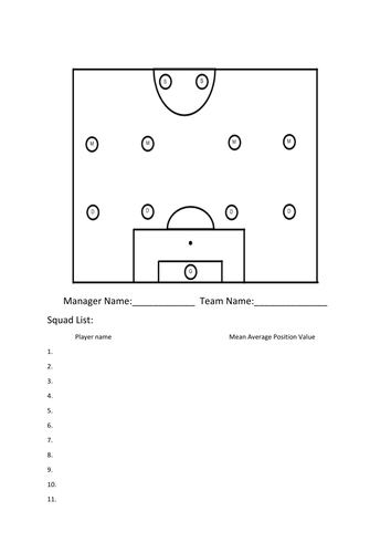 Outstanding Maths Lesson - Maths Soccer Manager - Mean Average by ...