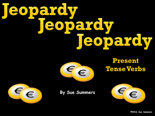 Spanish Verbs Jeopardy Game - Spanish Games | Teaching Resources