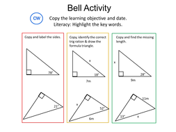 Introduction to Trigonometry MAGIC BOX ACTIVITY | Teaching Resources