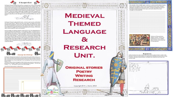 Medieval Themed Language Arts and Research Unit. | Teaching Resources
