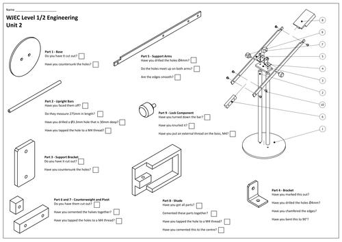 WJEC L1/2 Engineering Unit 2 Resources (Lamp) | Teaching Resources