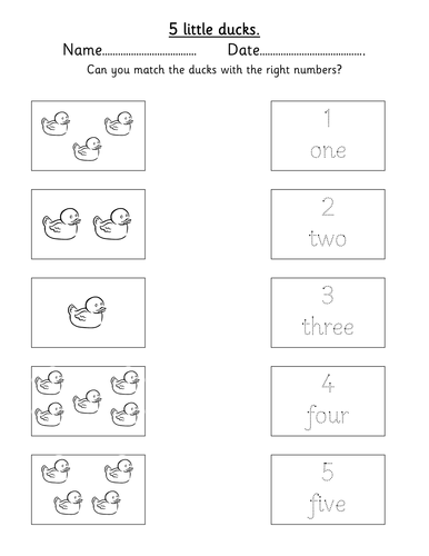 5 Little Ducks Resource Pack by smithy123 - Teaching Resources - TES