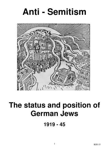 Anti-Semtism in Europe 1880 - 1945 | Teaching Resources