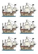 Label a pirate ship. | Teaching Resources