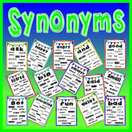 SYNONYMS POSTERS - ENGLISH CREATIVE WRITING VOCABULARY DISPLAY by ...