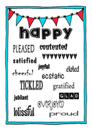 SYNONYMS POSTERS - ENGLISH CREATIVE WRITING VOCABULARY DISPLAY ...
