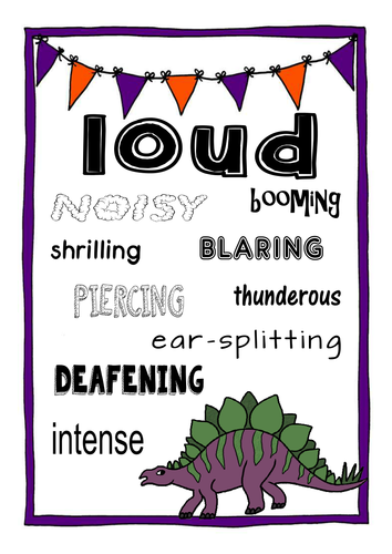 SYNONYMS VOCABULARY POSTERS -DISPLAY EYFS KS1-2 LITERACY ENGLISH ...