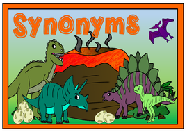SYNONYMS VOCABULARY POSTERS -DISPLAY EYFS KS1-2 LITERACY ENGLISH ...