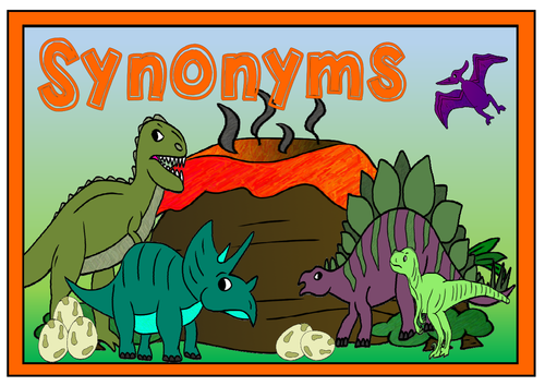 SYNONYMS VOCABULARY POSTERS -DISPLAY EYFS KS1-2 LITERACY ENGLISH ...