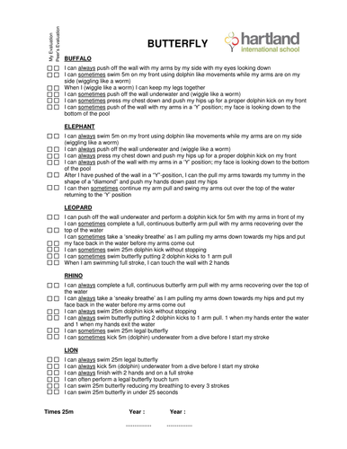 PE and swimming Assessment for learning booklet | Teaching Resources