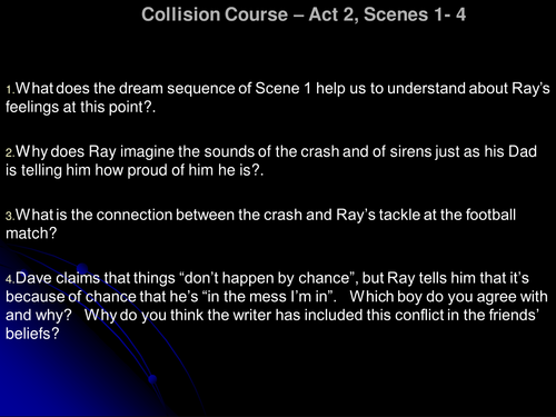 Collision Course by Nigel Hinton | Teaching Resources