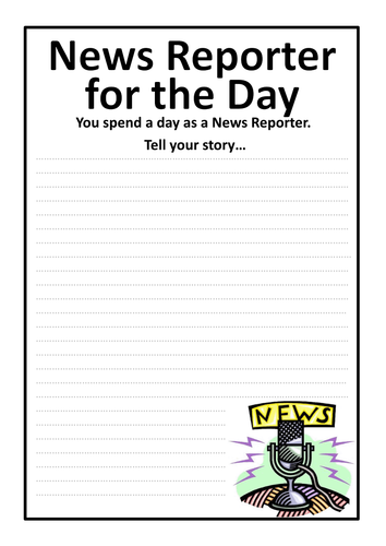 NEWS, NEWSPAPER WRITING AND ROLE PLAY RESOURCES - ENGLISH LITERACY ...