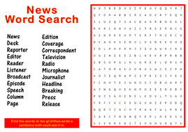 NEWS, NEWSPAPER WRITING AND ROLE PLAY RESOURCES - ENGLISH LITERACY ...