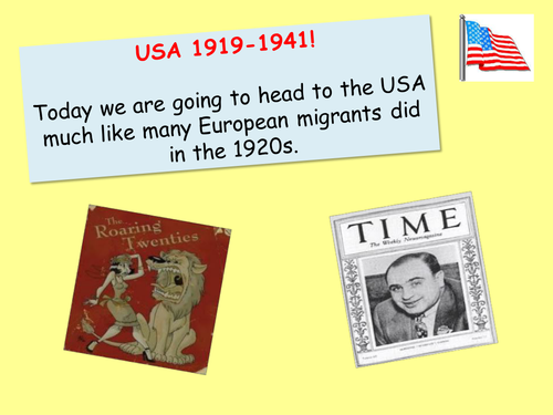 USA 1919-1945 (6 lessons on the economic boom years) | Teaching Resources