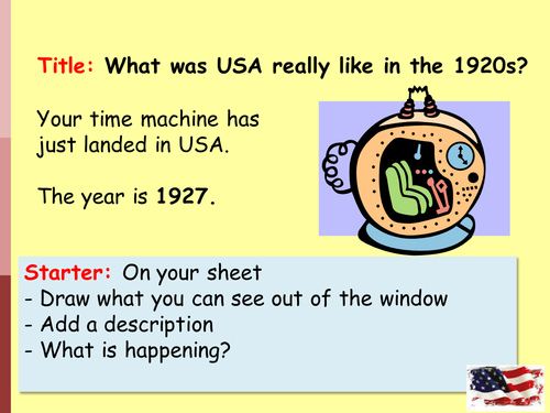 USA 1919-1945 (6 lessons on the economic boom years) | Teaching Resources