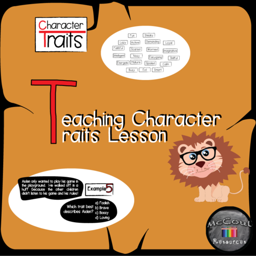 Character Traits Lesson and Game | Teaching Resources