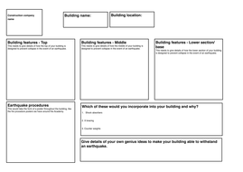 Earthquake Proof Buildings | Teaching Resources
