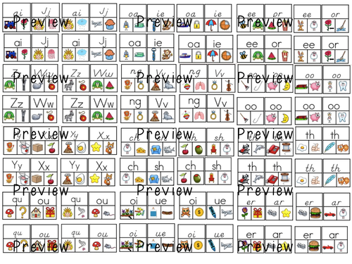 Phonics Center Choose and Clip | Teaching Resources