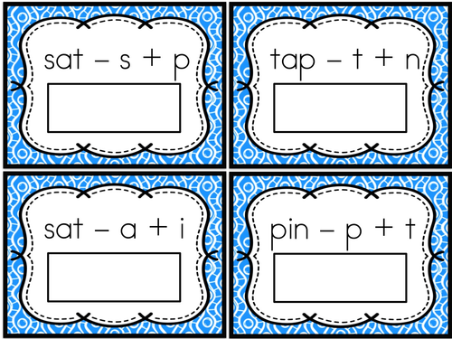 Phonics Center Phoneme Swap | Teaching Resources