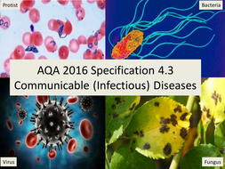 AQA GCSE Biology 2016 Specification 4.3v Communicable Diseases ...