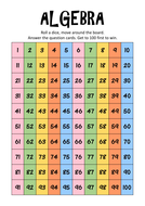 MATHS BOARD GAMES & ACTIVITIES TEACHING RESOURCE KS2-4 ALGEBRA ...