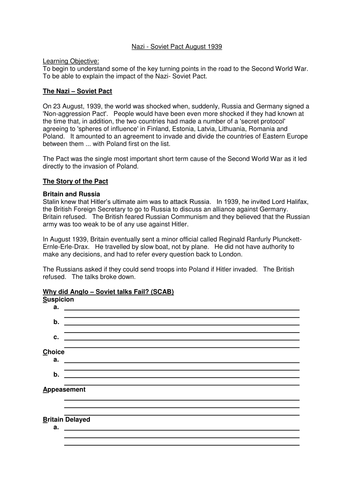 Collapse of Peace / Road to WWII | Teaching Resources