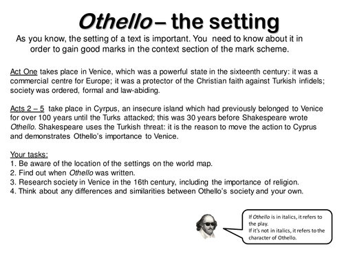 Othello | Teaching Resources