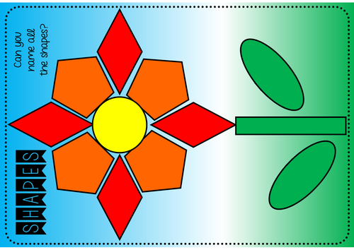 SHAPES RESOURCES - early years and key stage 1 to 2 DISPLAY POSTERS ...