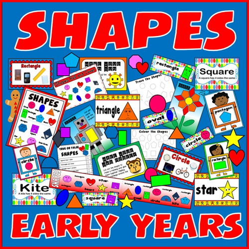 SHAPES RESOURCES - early years and key stage 1 to 2 DISPLAY POSTERS ...