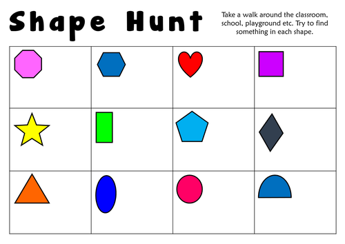 SHAPES RESOURCES - early years and key stage 1 to 2 DISPLAY POSTERS ...
