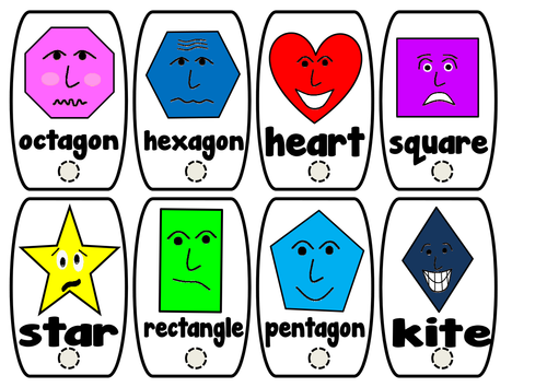 SHAPES RESOURCES - early years and key stage 1 to 2 DISPLAY POSTERS ...