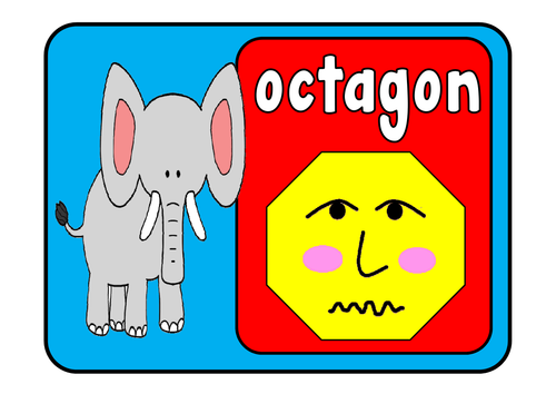 SHAPES RESOURCES - early years and key stage 1 to 2 DISPLAY POSTERS ...