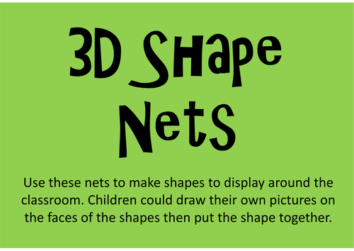 SHAPES RESOURCES - MATHS NUMERACY KS1, KS2, KS3, KS4 CLASS DISPLAY ...