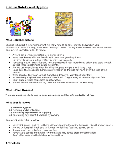 Food Technology Activities Booklet | Teaching Resources
