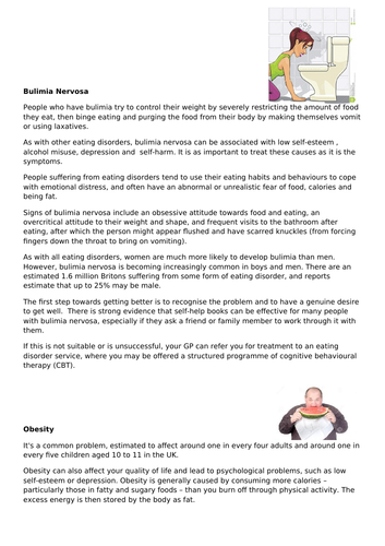 Body Image PSHE | Teaching Resources