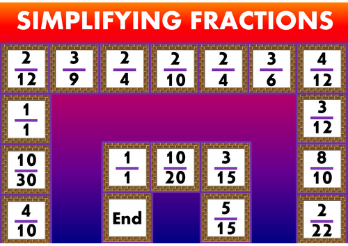 NUMERACY BOARD GAMES- KS1 KS2 KS3 MATHS FRACTIONS NUMBERS TIMES DIVIDE ...