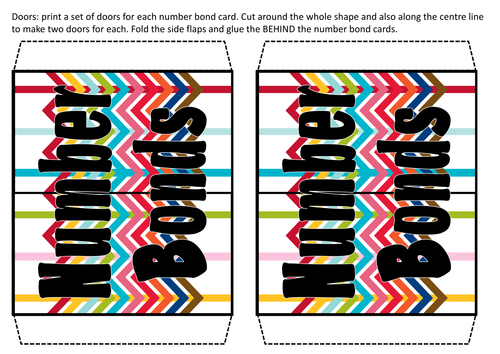 NUMBER BONDS CARDS TO 10 - RESOURCES MATHS NUMERACY DISPLAY EYFS KS1 ...