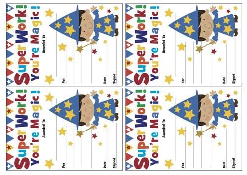 85 CERTIFICATES - ASSESSMENT WELL DONE EYFS KS 1-2 ENGLISH MATHS ...